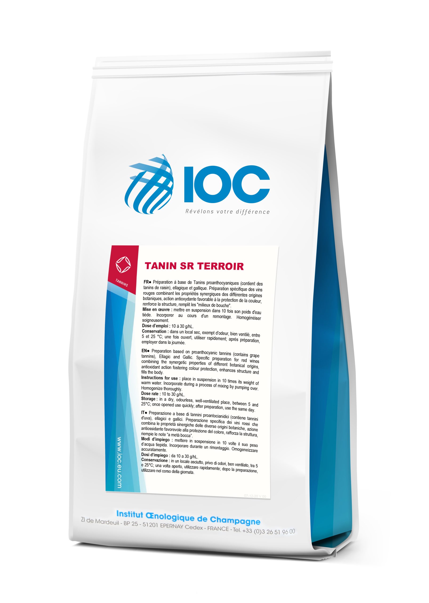 IOC Tanin SR Terroir 1 kg - Kellereitechnik Sengl-Pridt